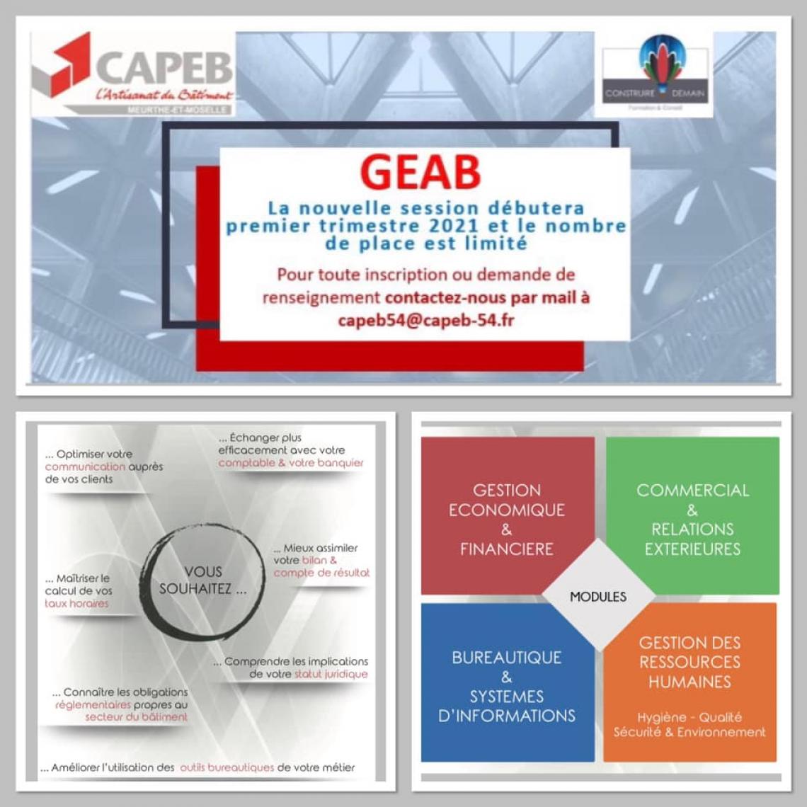 Formation GEAB session 2021 ・ CAPEB
